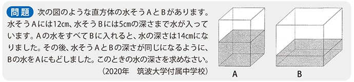 水量変化の問題は図の書き方を工夫 筑波大学付属中学校の入試問題から|親子で挑戦・中学受験算数|朝日新聞EduA